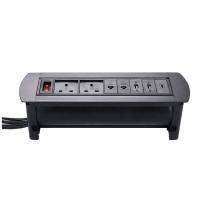 China NWS-SM401 Flip Conference Table Power Outlet with 2 UK Sockets, 2 Network Ports, USB Charger and HDMI - Customizable Panel Size for sale
