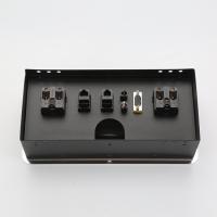 China OEM Flip Top Conference Table Socket Box with 2 Power Outlets, USB A, HDMI, and Network Ports - 254mm x 117mm Cutout for sale