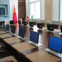 China NWS-FUM18.4 Flip Up Conference Table Monitor Lift System 105° LCD Angle 25W Power for Paperless Meetings for sale