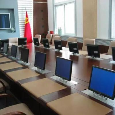 China NWS-FUM18.4 Flip Up Conference Table Monitor Lift System 105° LCD Angle 25W Power for Paperless Meetings for sale