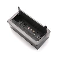 China Aluminum Conference Table Recessed Power Strip with USB, Network & HDMI Ports - 254x117mm Cutout for sale
