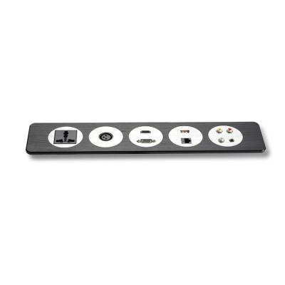 China NWS Recessed Desktop Power Socket 220V with 7-Port Configuration - 335mm x 71mm Hole Size for sale