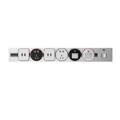 China ODM Movable Track Socket System with 5 USB Ports - 0.8m, 1.0m, 1.2m Length Options for Office and Kitchen for sale