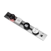 China Orbital Electrical Wall Power Outlet Track System with 220-240V 16A EU Modular Rail Plugs in 1m-3m Aluminum Rails for sale