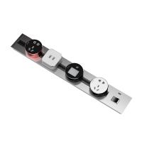 China 8 Port USB A Electric Power Track Socket Outlet for Office Desk with 8 USB Ports and Track System Compatibility for sale