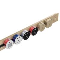 China Smart Hidden Power Track Socket Multi Office Desk Rail System for sale