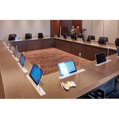 China NWS-UMM 15.6 Inch LCD Monitor Lift System with 1920x1080 Resolution for Office Meeting Rooms for sale