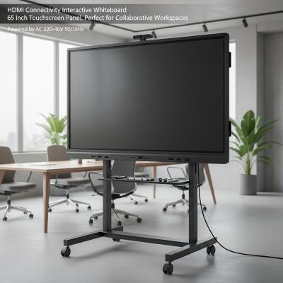 China HDMI Connectivity Interactive Whiteboards 65 Inch Touchscreen Panel Powered by AC 220240V 5060Hz Power Supply Perfect for Collaborative Workspaces for sale