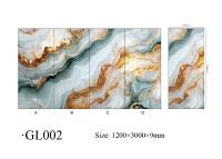 China UV 3D PVC Marble Sheet Embossed Waterproof Fireproof Luxury Glossy Interior Wall Panel Decor for sale
