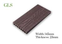 China WPC Decking 145x23mm Second Generation Anti Slip Outdoor Composite Deck Board Patio for sale
