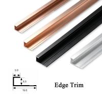 China Stainless Steel Decorative Metal Trims Edge Wall Molding Aluminum Anti Corrosion Strip Panel for sale
