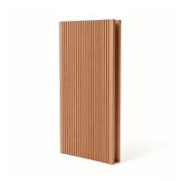 China Solid WPC Decking 140x20mm Wood Plastic Composite Board Weather Resistant Long Life for sale