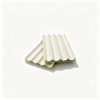 China Inner Arc Corrugated PVC Fluted Wall Panels 109x15mm Waterproof B1 Fire Retardant Cladding for Interior Feature Walls for sale