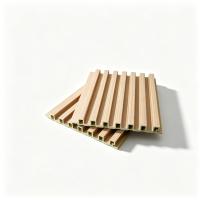 China Contemporary 3D Grooved PVC Fluted Wall Panels 149x14mm Decorative Cladding Waterproof Texture for Feature Wall Design for sale