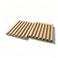 China Contemporary 3D Grooved PVC Fluted Wall Panels 149x14mm Decorative Cladding Waterproof Texture for Feature Wall Design for sale