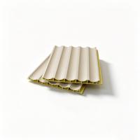 China Class B1 Inner Arc PVC Fluted Wall Panels 150x12.5mm Fire Retardant Grooved Cladding for Hotel Lobby Spaces for sale