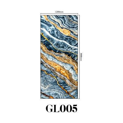 China Interior 3D PVC Marble Sheet UV Printed HD Stone Look Wall Panel for Hotel Office for sale
