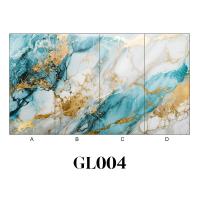 China PVC Marble Sheet Wall Panels 3D UV High Gloss Stone Grain Design for Living Room Decor for sale