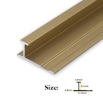 China Modern I Beam Decorative Metal Trims Aluminium Wall Panel Molding Profile Strip Decoration for sale