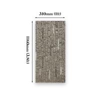 China Striped Rock Texture PU Stone Wall Cladding Panels Polyurethane Faux Veneer Waterproof for sale