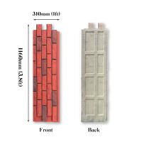 China PU Stone Faux Cultural Bricks Polyurethane 3D Background Wall Panel For Villa Garden for sale