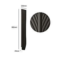 China 3D Faux Feather Texture PU Stone Polyurethane Waterproof Realistic Surface For Hotel for sale