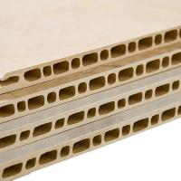 China Bamboo Wood Fiber PVC Wall Panels Hollow Interlocking Eco Friendly Home Decoration Board for sale