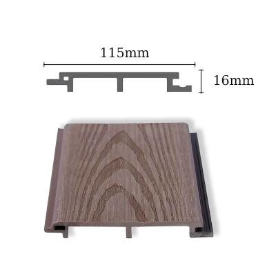 China ASA Coextruded WPC Outdoor Wall Panels Waterproof Exterior Cladding Long-Lasting Cabin Campsite for sale