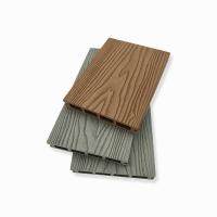 China Waterproof WPC Decking 140x25mm Hollow Wood Plastic Composite Outdoor Flooring for sale