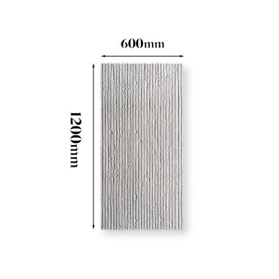 China Flexible Square Line Stone MCM Soft Porcelain Bendable Curved Wall Panel For Building Facade for sale