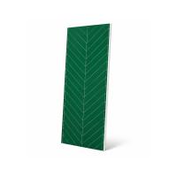 China Green Chevron Stone Plastic Composite Wall Panel Texture Waterproof Scratch Resistant Hotel Interior Decor for sale