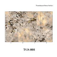 China 3D Printed Translucent Stone Feature Wall Panel Waterproof Art Cladding for sale