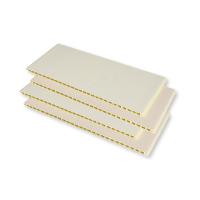 China Hollow Bamboo Wood Fiber PVC Interior Wall Panels Waterproof Cladding Home Office Board for sale