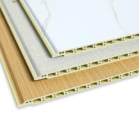 China Hollow Bamboo Wood Fiber PVC Interior Wall Panels Waterproof Cladding Home Office Board for sale