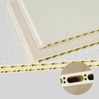 China Hollow Bamboo Wood Fiber PVC Interior Wall Panels Waterproof Cladding Home Office Board for sale