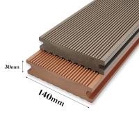 China 140x30mm WPC Deck Flooring Eco Friendly Waterproof Anti Fade Outdoor Patio Pool for sale