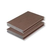 China Double Sided WPC Decking 140x30mm Grooved Anti Slip Composite Outdoor Flooring Spa for sale