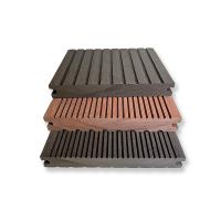 China Terrace WPC Wood Decking Double Sided Groove UV Protected Low Maintenance Outdoor Flooring for sale