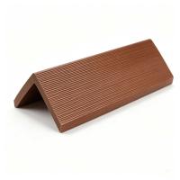 China ASA WPC Co Extrusion Decking Edge Trim Waterproof Corner Guard End Cap Exterior Flooring for sale