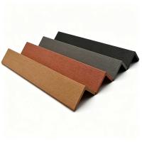China 50x50mm WPC Deck Panel Trim Waterproof Corner Guard End Cap Patio Pool Flooring for sale