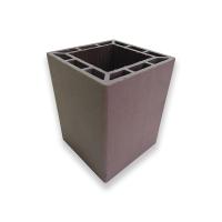 China 120*120mm WPC Outdoor Wall Panels Upright Column Hollow Waterproof Fence Post Partition for sale