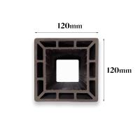 China 120*120mm WPC Outdoor Wall Panels Upright Column Hollow Waterproof Fence Post Partition for sale
