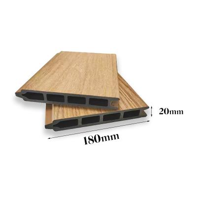 China 180*20mm WPC Outdoor Wall Panels ASA Co-Extruded Interlocking Fence Board Patio Garden for sale