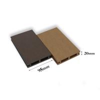 China 95*20mm WPC Outdoor Wall Panels ASA Co-Extruded Interlocking Durable Fence Board Villa for sale
