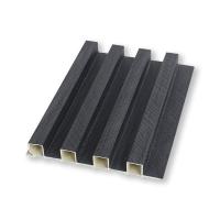 China Moisture Proof PVC Fluted Wall Panels 160x18mm Durable Grooved Interior Cladding for Living Room Hotel Spaces for sale