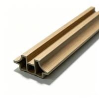 China Peak Shaped PVC Fluted Wall Trim Panels 50x24mm Decorative Interior Line Cladding Easy Cut Installation Design for sale