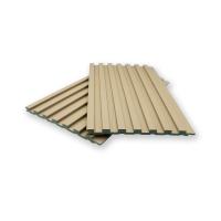 China Interlocking 3D Slat PVC Fluted Wall Panels 145x8mm Solid Core Decorative Cladding for Column Wrap Projects for sale