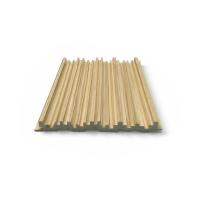 China Decorative 3D PVC Fluted Wall Panels 160x14mm Waterproof Slat Interior Cladding for Feature Wall Installations for sale