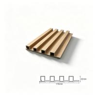 China DIY Friendly Hollow 3D Slat PVC Fluted Wall Panels 170x22mm Interior Wall Cladding for Home Decor Projects for sale