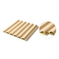 China Wave Design Corrugated PVC Fluted Wall Panels 200x15mm Decorative Interior Cladding for Hotel Villa Projects for sale